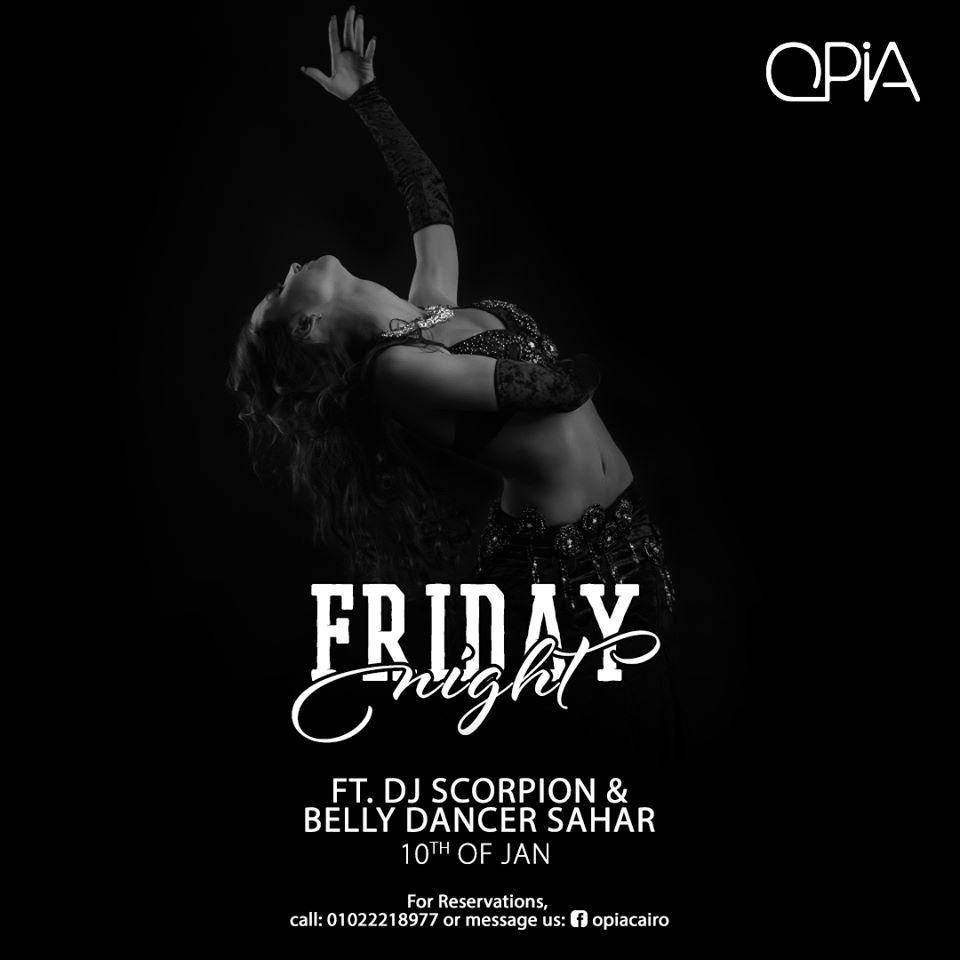 DJ Scorpion and Belly Dancer Sahar @ OPIA - Cairo Gossip