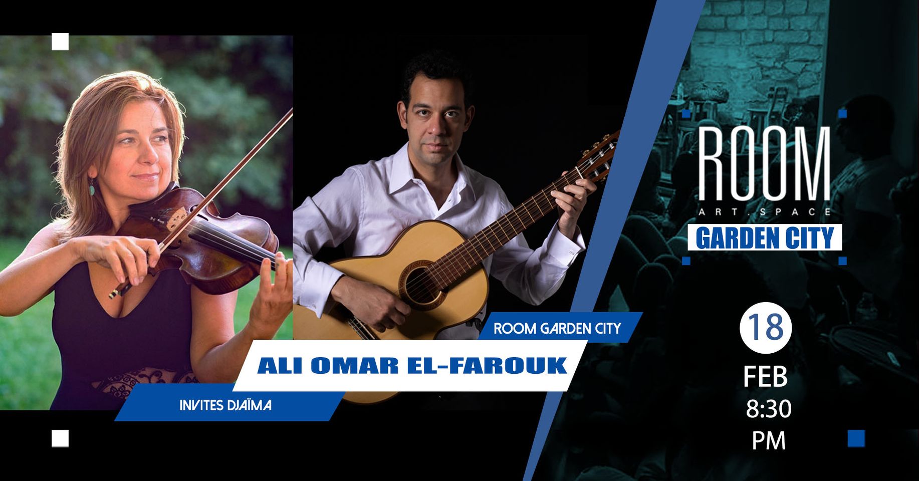 Ali Omar El-Farouk & Djaïma at ROOM Art Space Garden City - Cairo Gossip