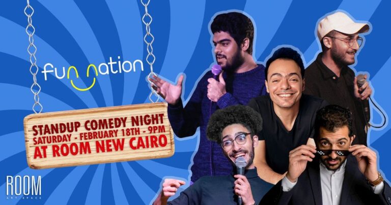 Funnation Stand-Up Comedy Show at Room Art Space New Cairo - Cairo Gossip