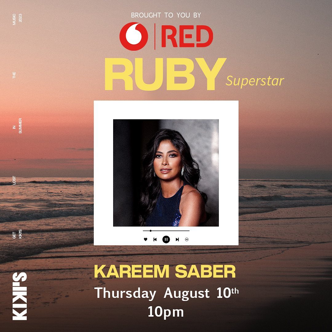 Ruby at Kiki’s Beach - Cairo Gossip