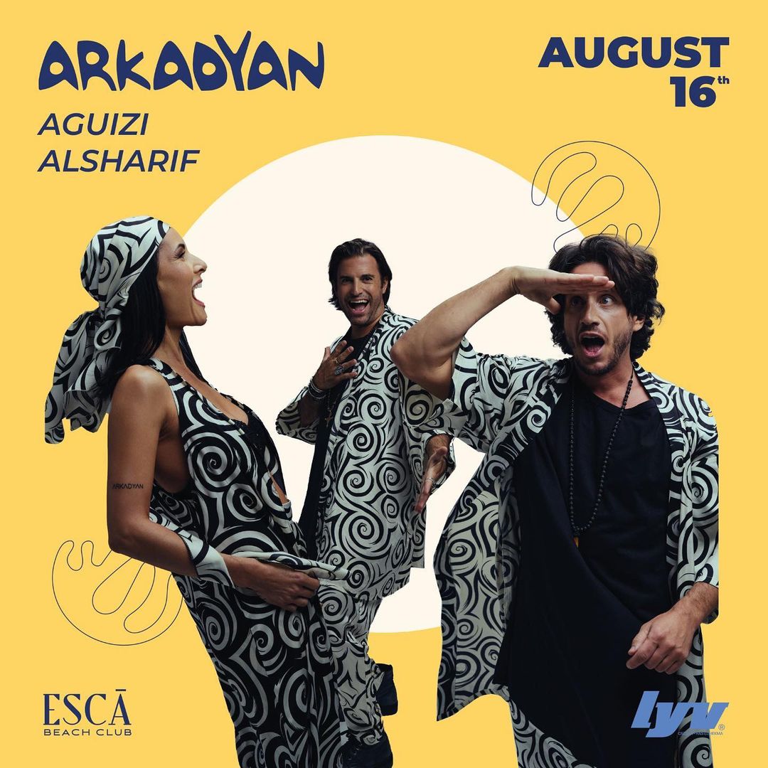 Arkadyan, Aguizi, & Al Sharif at Esca Beach Club - Cairo Gossip