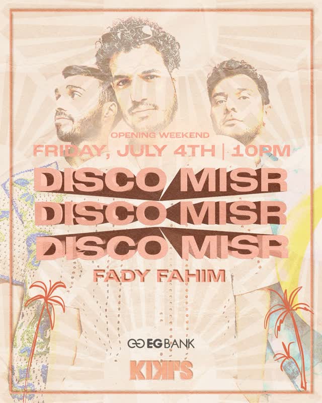Disco Misr & Fady Fahim at Kiki’s Beach Bar, Hacienda White - Cairo Gossip