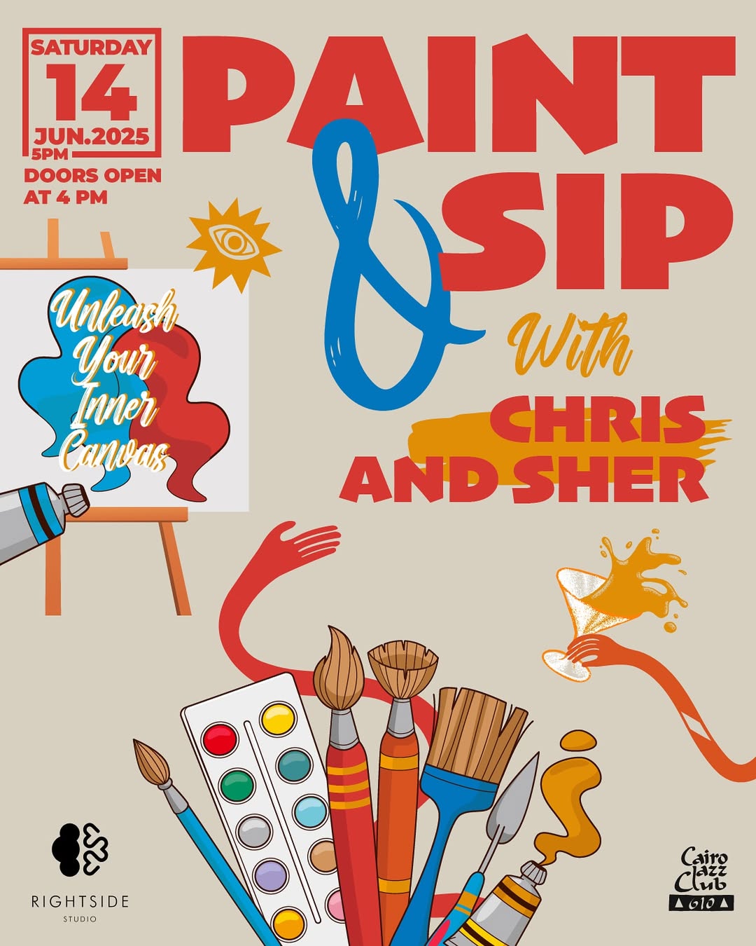 Paint & Sip ft. Chris & Sher at CJC 610 - Cairo Gossip
