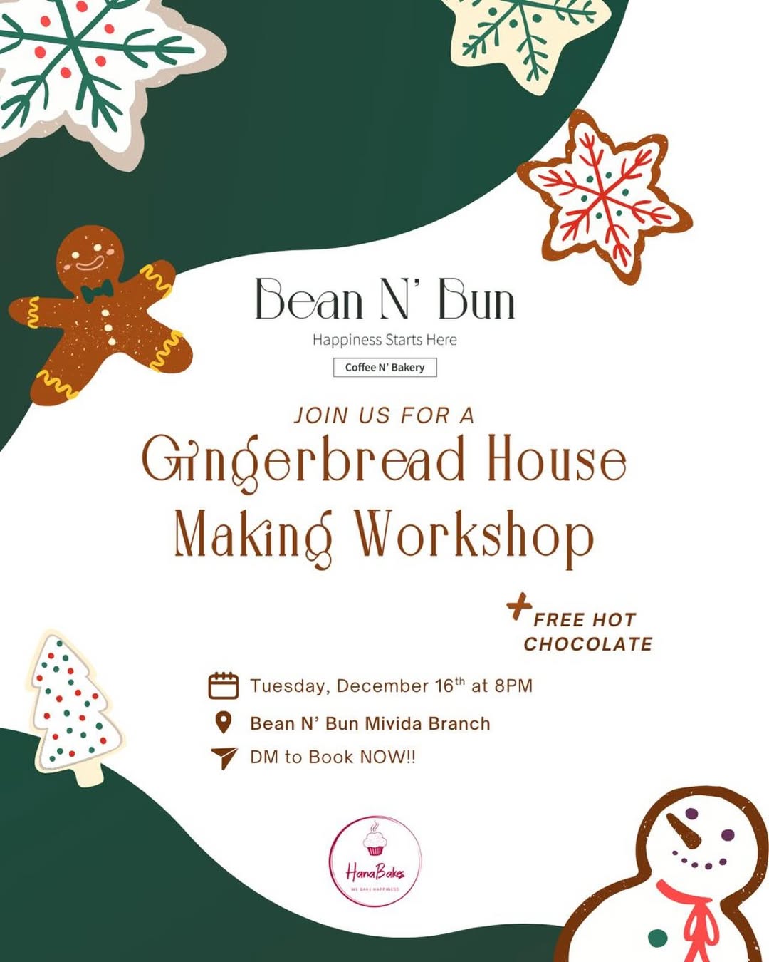 Gingerbread House Making Workshop at Bean N' Bun, Mivida - Cairo Gossip